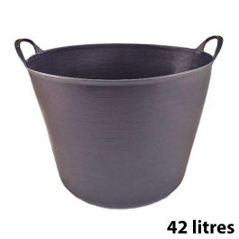 large Black Flexible Tub - 42 litres