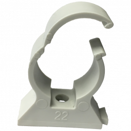 100PK 22MM Wrap in Pipe Clip